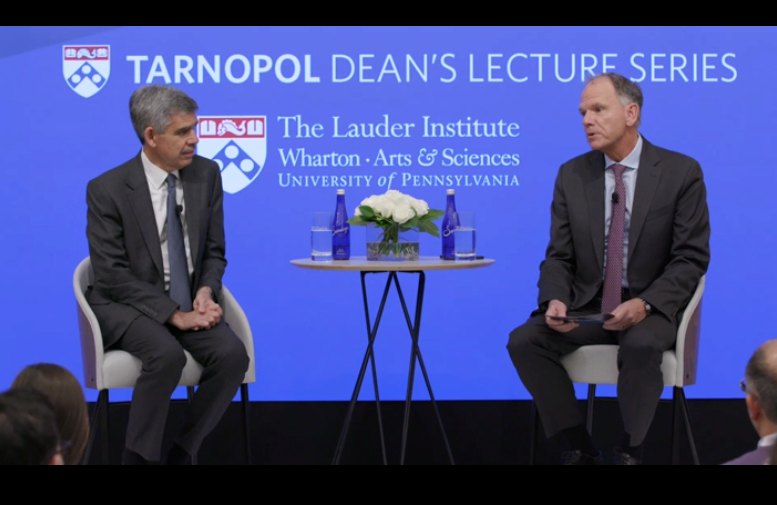 Tarnopol Dean's Lecture Featuring Prof. Mohamed El-Erian - Lauder Institute